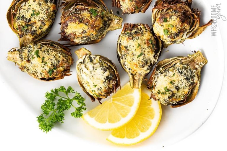Air Fried Stuffed Baby Artichokes